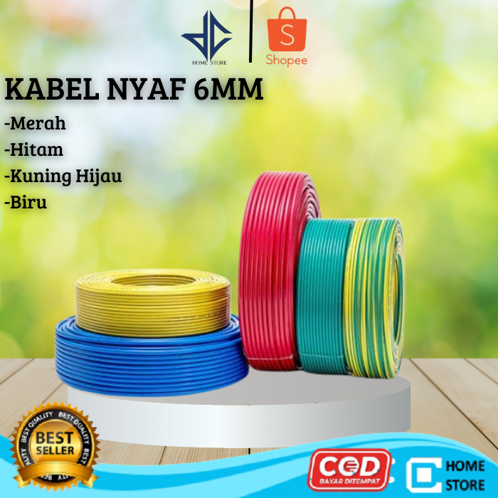 Jual Kabel Serabut NYAF 6mm Kabel NYAF 6mm Kabel Grounding Per Meter | Shopee Indonesia