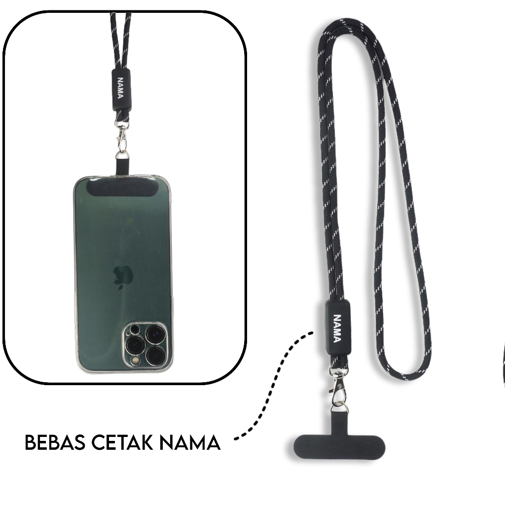Jual V1 Tali Lanyard Hp Perusik Custom Nama Tali Gantungan HP Tali ...