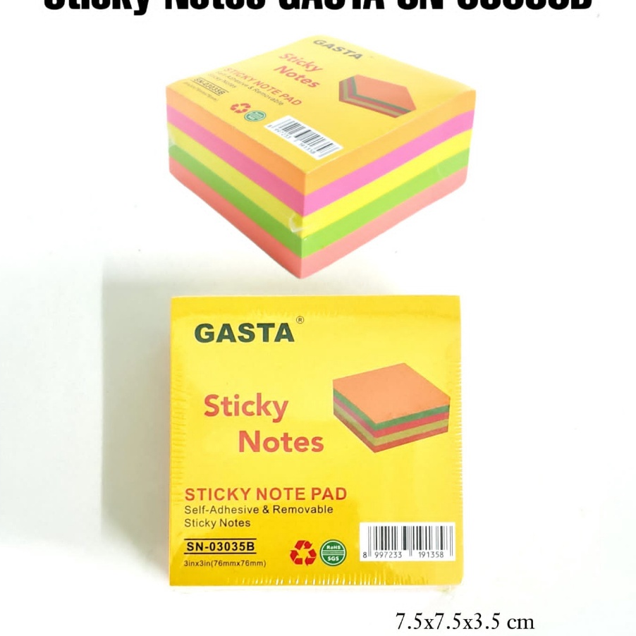 Jual STOK TERBARU SOS Sticky Note 3x34 Raiow Stick NoteNotes Tempel ...