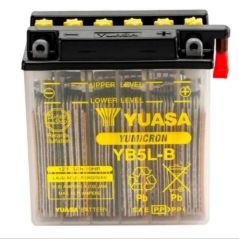 Jual Aki Motor Yuasa Honda Supra x fit, Jupiter Z YB5LB BASAH 12v | Shopee Indonesia