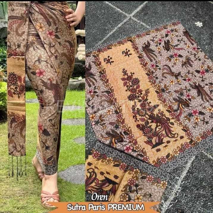 Jual KAMEN SET SELENDANG ATBM MOTIF BATIK TERBARU | Shopee Indonesia