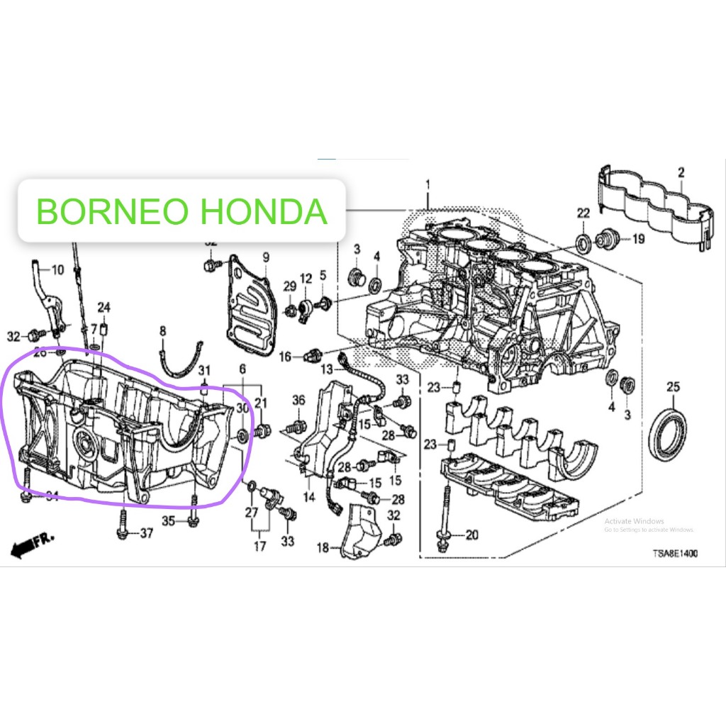 Jual BAK OLI MESIN PAN CARTER OIL CYLINDER BLOCK BLOK MOBIL MOBILIO ...