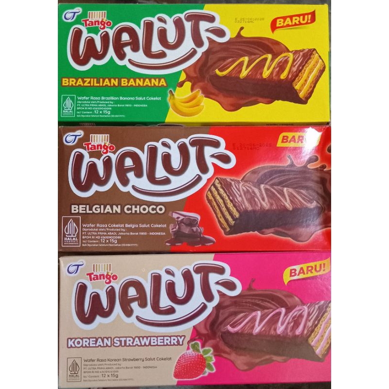Jual tanggo walut wafer balut coklat 1 box isi 12 pcs | Shopee Indonesia