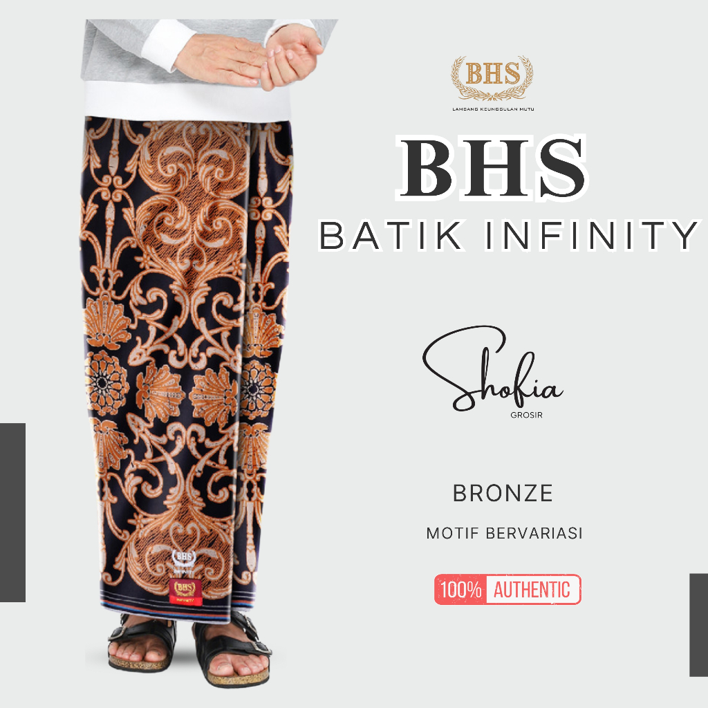 Jual SARUNG BHS BATIK INFINITY BRONZE | Shopee Indonesia