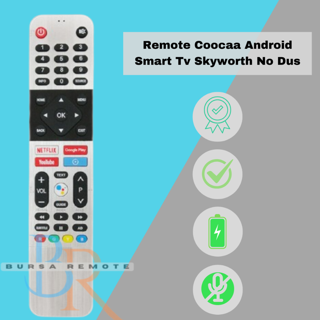 Jual Remote Coocaa Android Smart Tv Skyworth No Dus Tanpa Setting ...