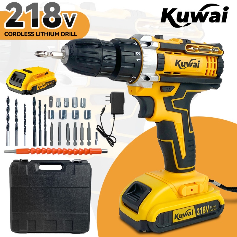 Jual KUWAI Bor Listrik 218VF/288VF Mesin Bor 13mm Bor Tanpa kabel 288V ...