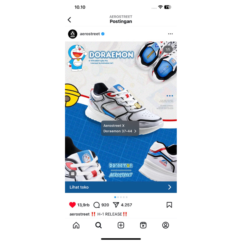 Jual Aerostreet x Doraemon | Shopee Indonesia
