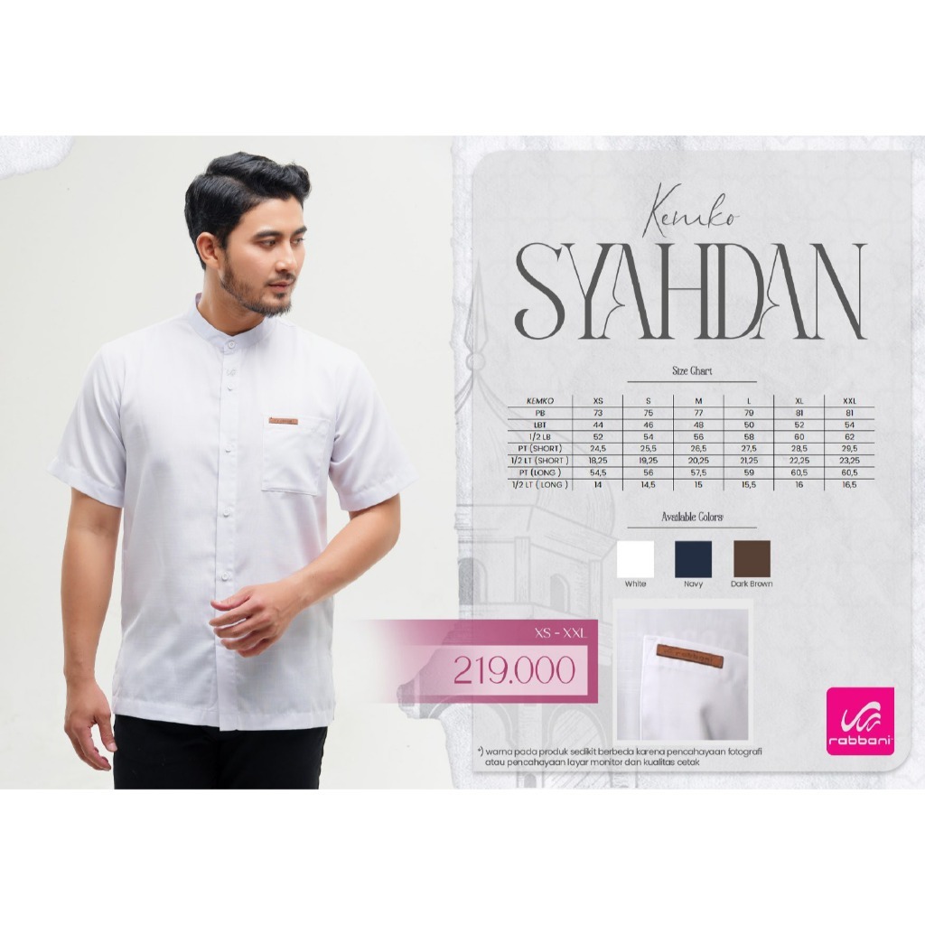 Jual Rabbani - Kemko Syahdan Lengan Pendek | Shopee Indonesia
