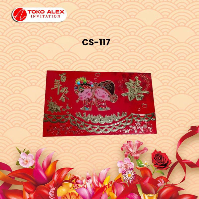 Jual blanko undangan chinese terbaru JS-117 + kertas isi | Shopee Indonesia