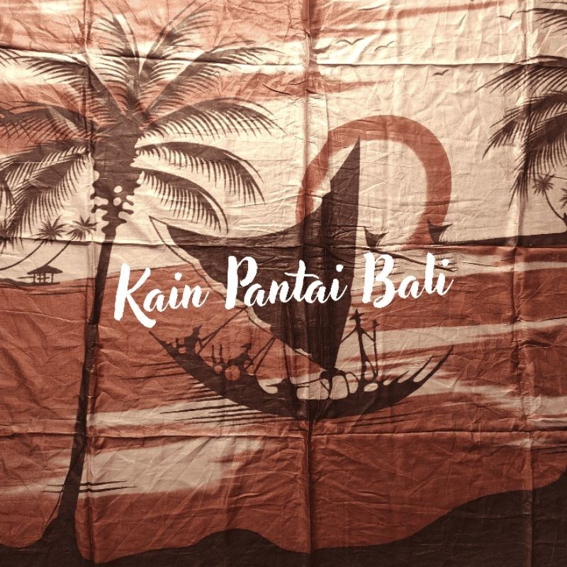 Jual KAIN BALI MOTIF PEMANDANGAN PANTAI ~ SARUNG PANTAI BALI SARUNG ...