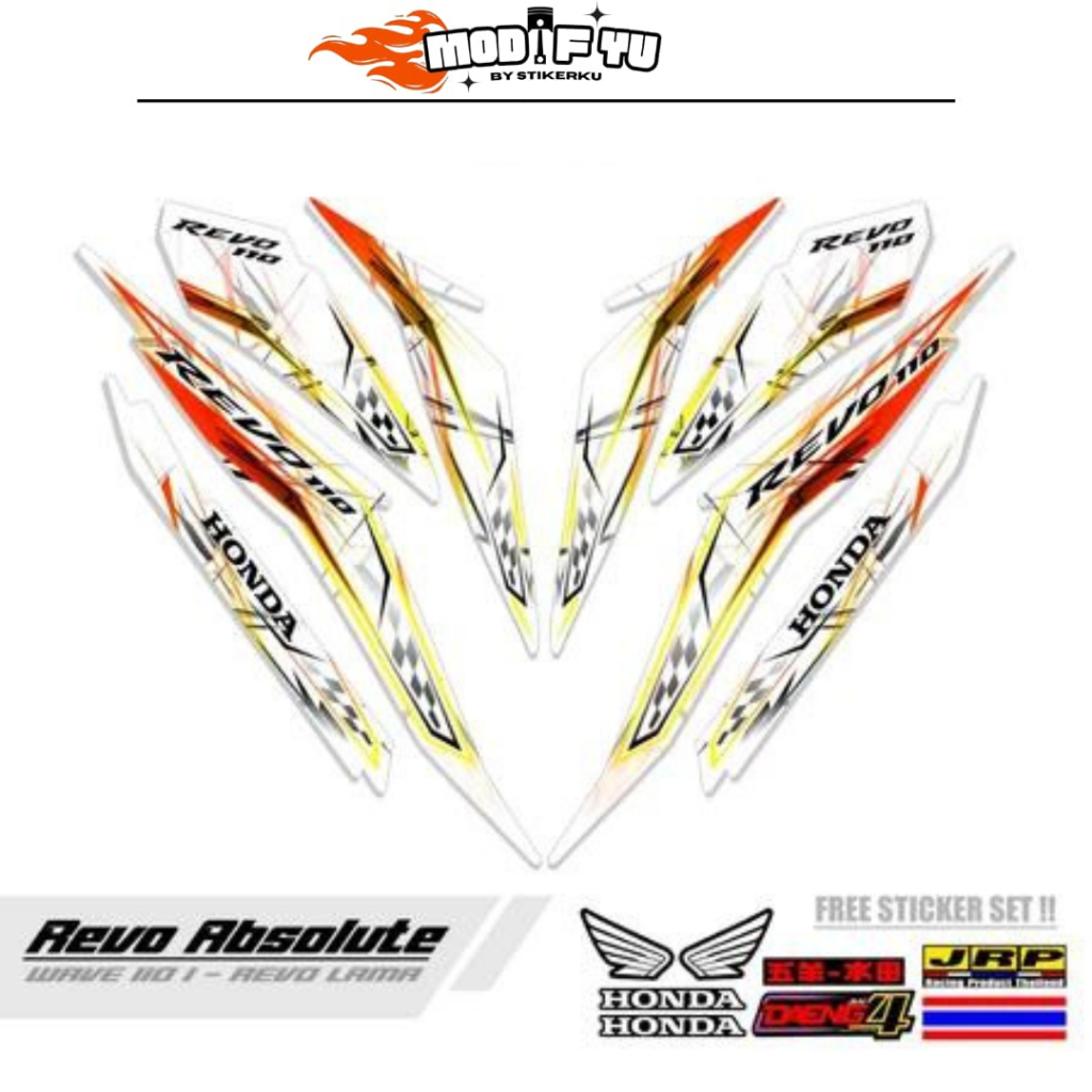 Jual STRIPING ABSOLUTE REVO 110 CW MOTIF U21 / STICKER ABSOLUTE REVO ...