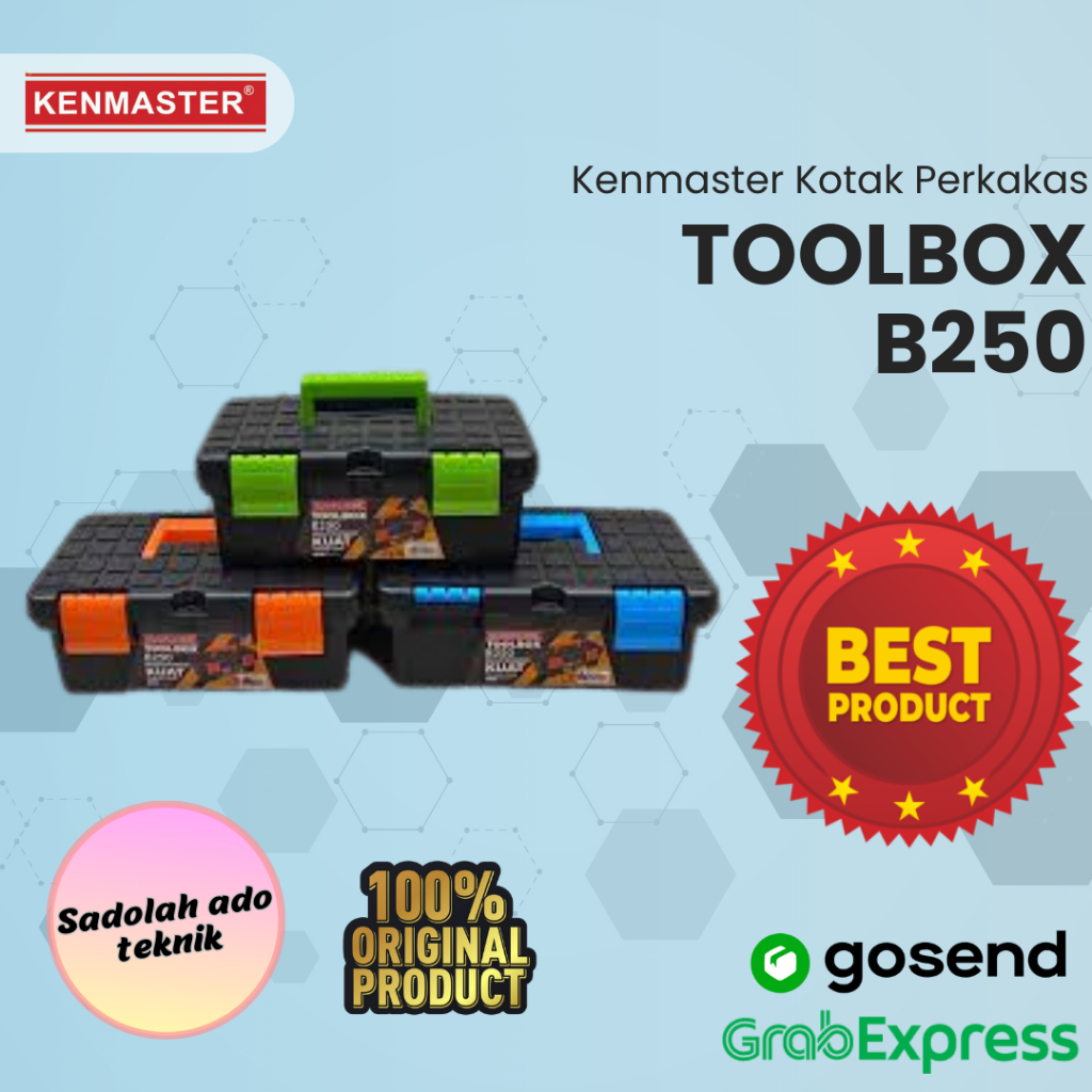 Jual KENMASTER B250 Tool Box Toolbox Mini Kotak Penyimpanan Plastik ...