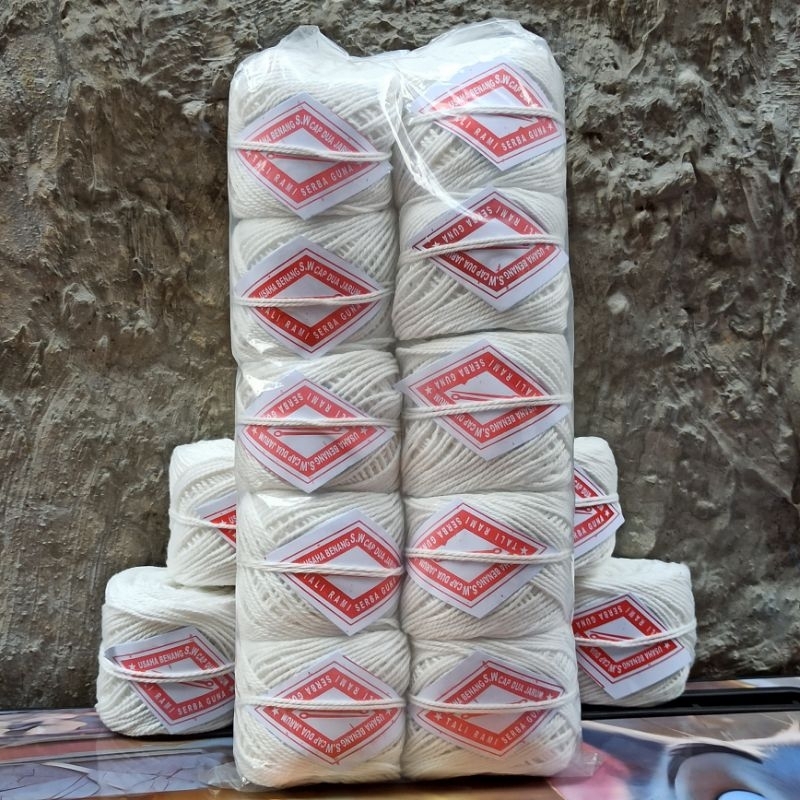 Jual benang kasur super isi 10pcs benang bangunan benang tali rami ...