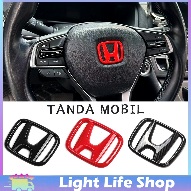 Jual Stiker Logo stir Honda Jazz/City/Hrv/Crv/Civic/Brv/Accord Glossy ...