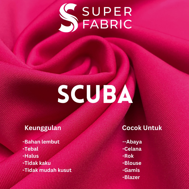 Jual Kain Scuba Stretch Premium Spandex Celana Rok 0.5 meter | Shopee ...