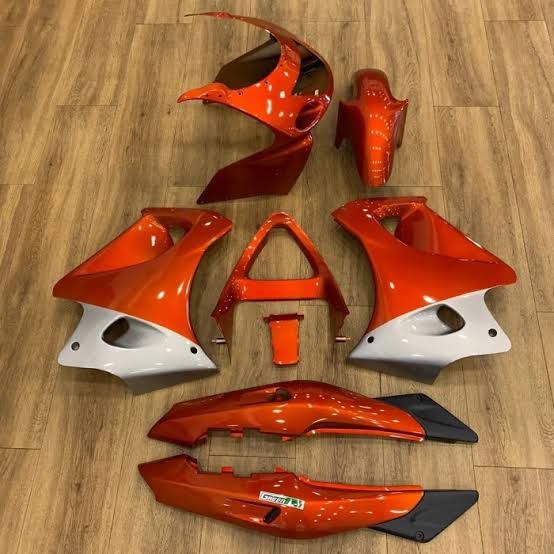 Jual Body Fullset Kawasaki Ninja RR OLD ORANGE ORIGINAL | Shopee Indonesia