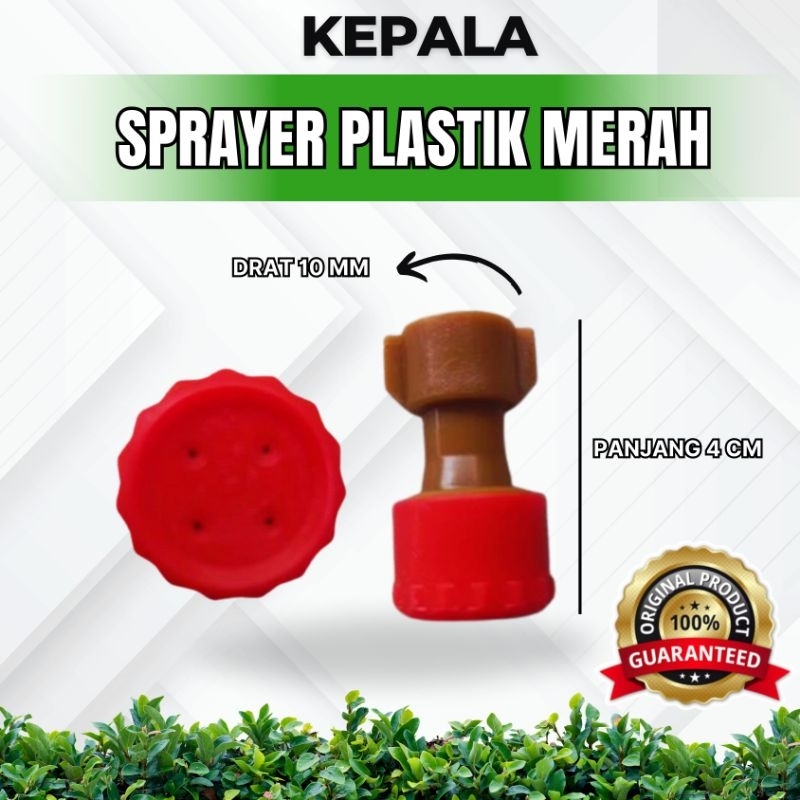Jual KEPALA SPRAYER PLASTIK MERAH ( NOZZLE / NOZEL / NOSEL PB16 ...