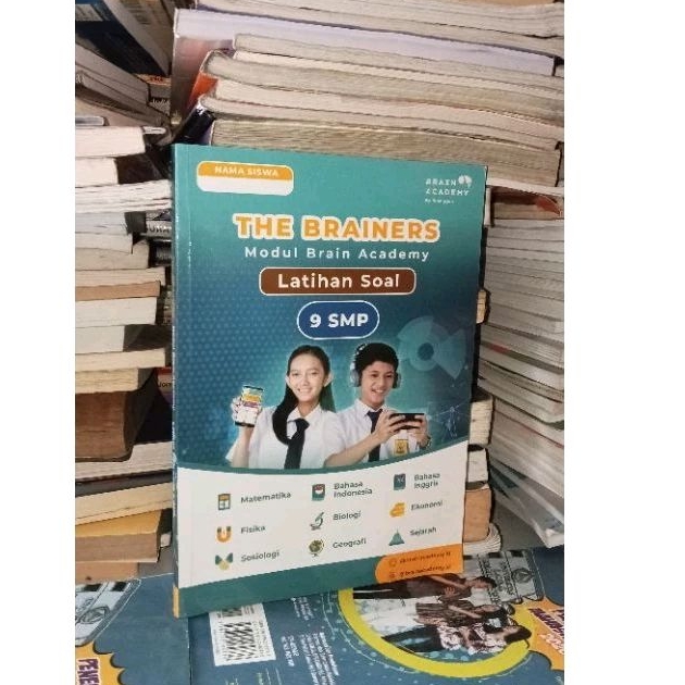 Jual original buku the brainers modul brain academy latihan soal 9 smp ...