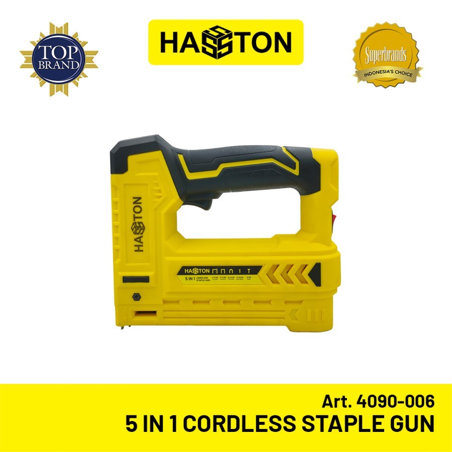 Jual HASSTON - Mesin Staples Cordless 5 in 1 / Cordless Staples Gun(4090-006) | Shopee Indonesia