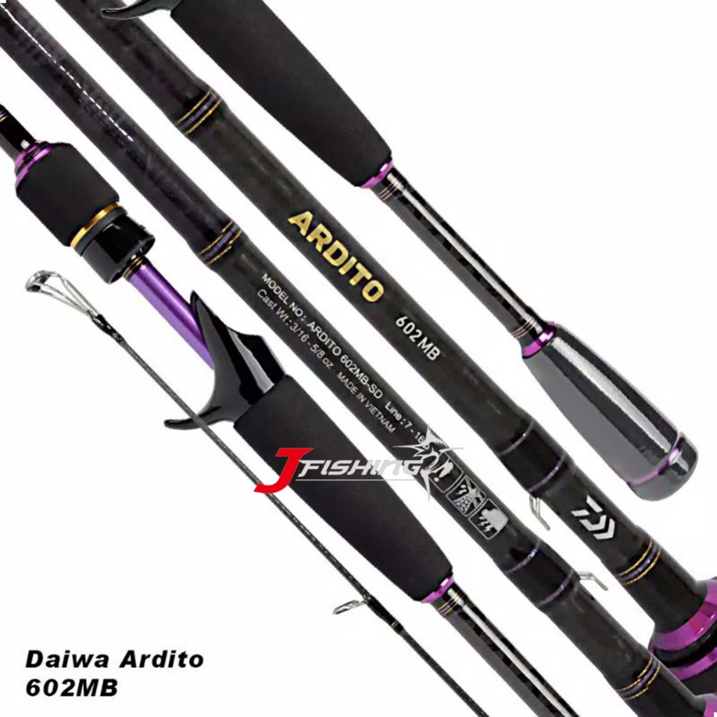 Jual Joran BC Daiwa Ardito 602MB | 662MHB | Baitcasting | Sambung 2 | Resmi | Shopee Indonesia