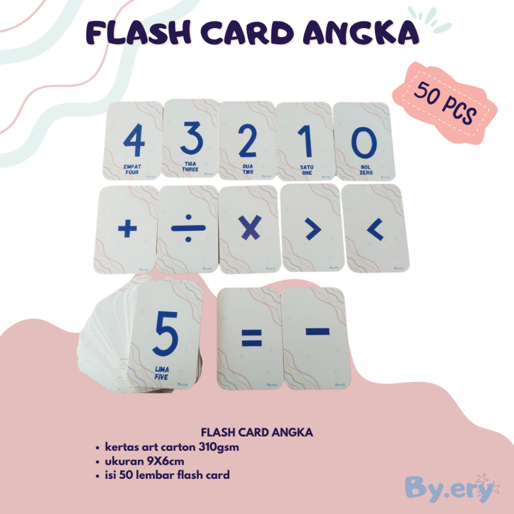 Jual FLASHCARD ANGKA ISI 50PCS | Shopee Indonesia
