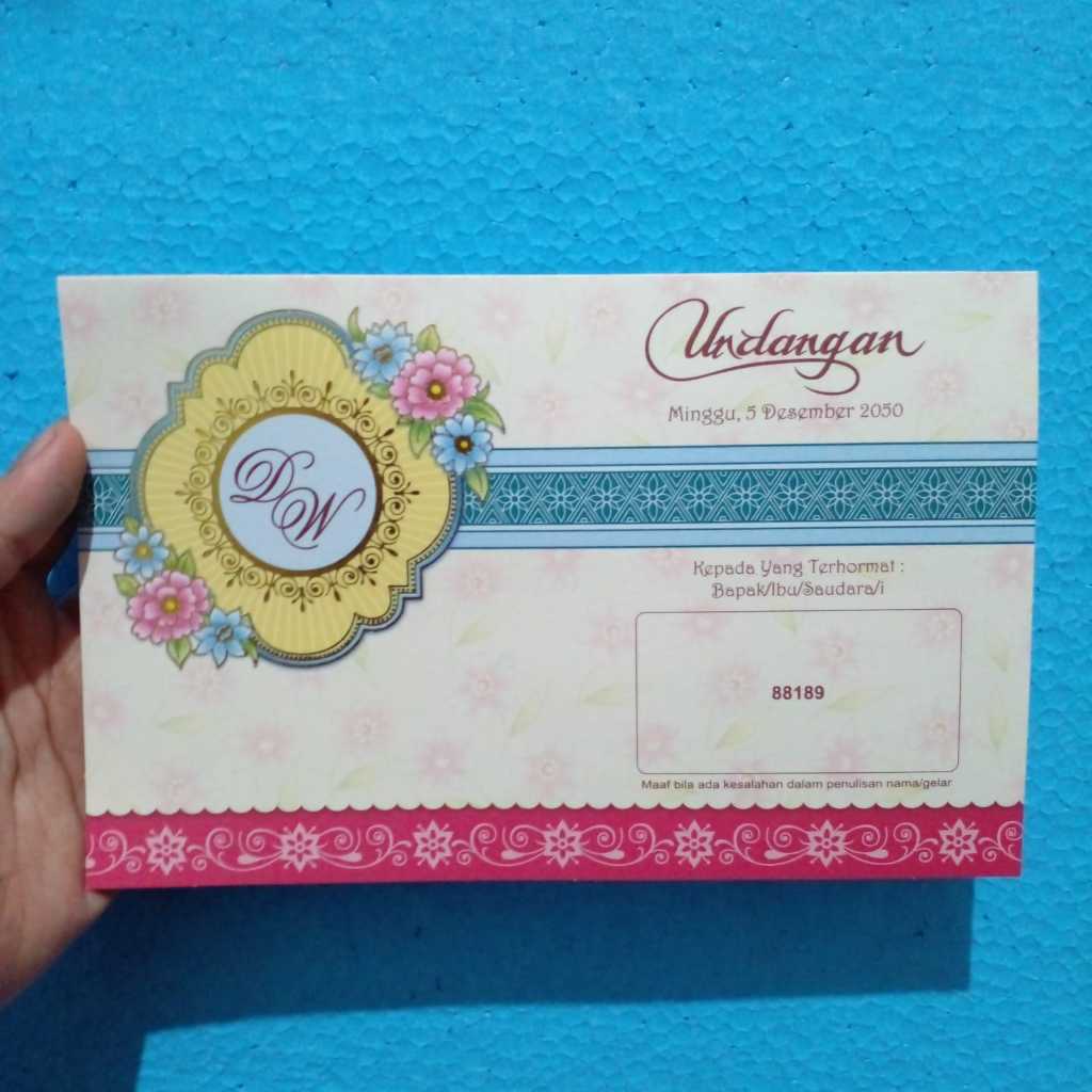 Jual print UNDANGAN NIKAH ERBA 88189 PERNIKAHAN SUNAT SUNATAN KHITAN ...