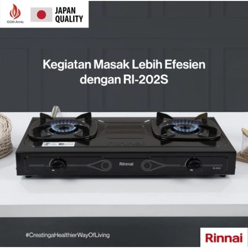 Jual BATAM - RINNAI RI202S RI 202 S kompor gas 2 tungku sun burner ...