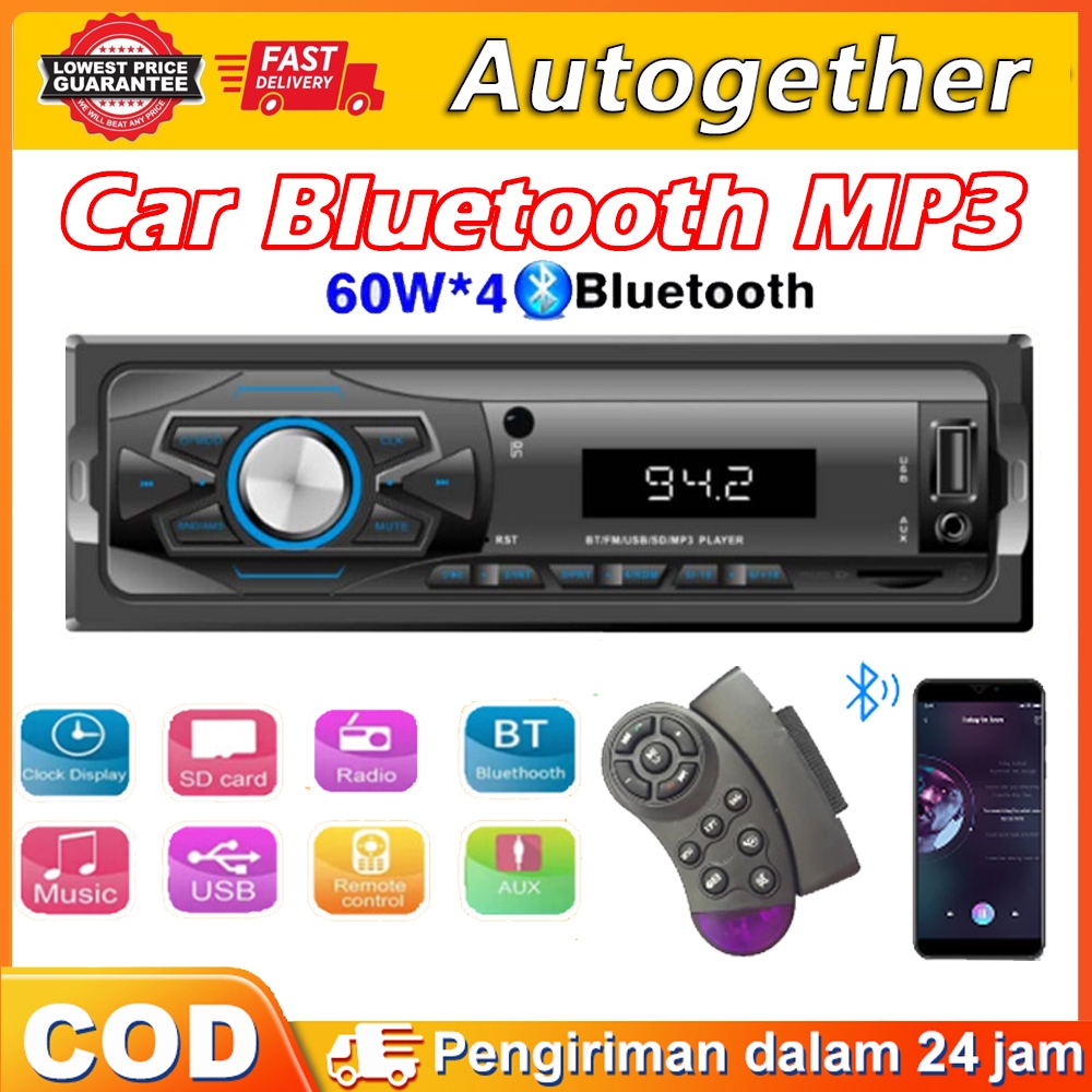 Jual Mobil Radio Stereo Player Digital Bluetooth Car MP3 Player 60Wx4 ...