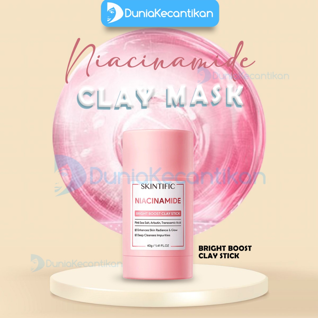 Jual Skintific Masker Stick Niacinamide Bright Boost Clay Stik Masker Wajah Mencerahkan Masker ...