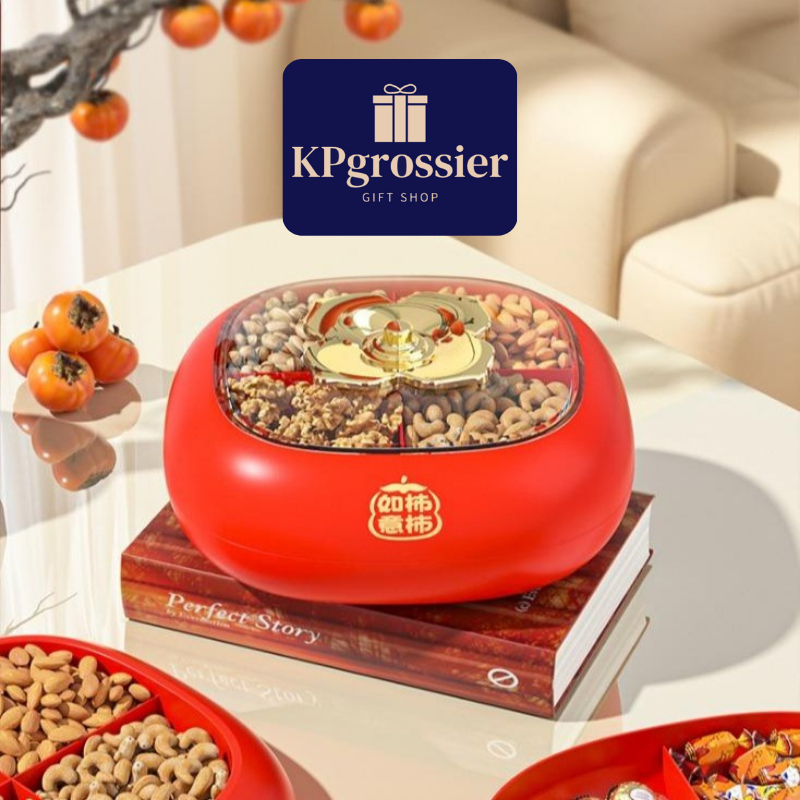 Jual Toples Permen Kue Bentuk Kesemek Wadah Snack Buah Coklat 25 cm ...