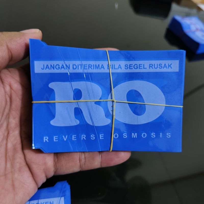 Jual Segel Galon RO Biru 200 Pcs/Ikat Tulisan Putih (Obral Edition ...