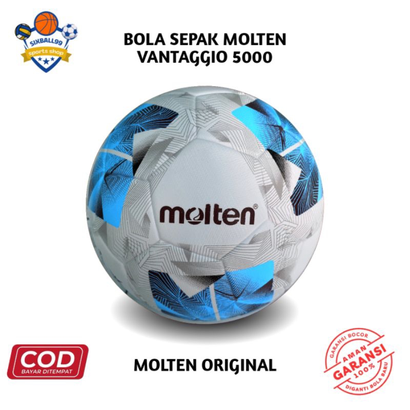 Jual bola sepak molten vantaggio 5000 original size 5 ball football | Shopee Indonesia