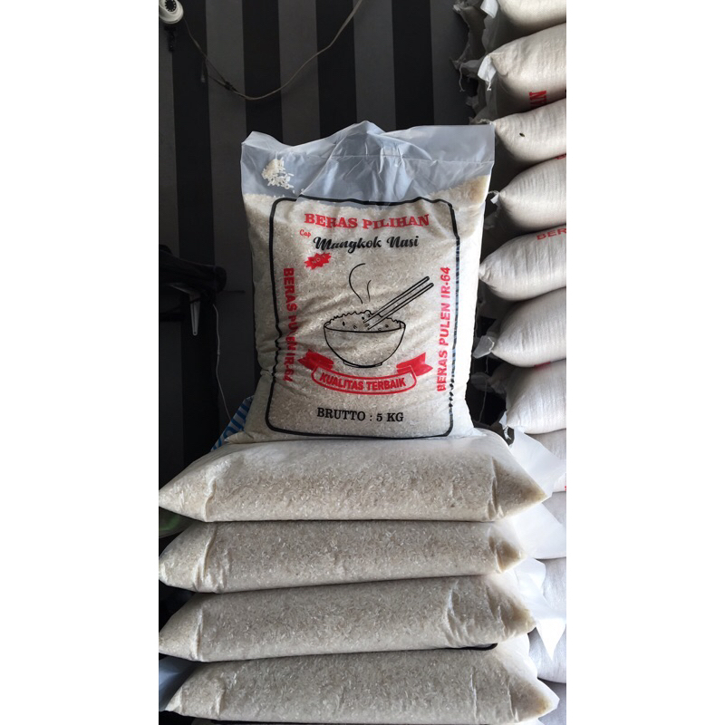 Jual Beras putih, Beras enak, Beras Medium, Beras Murah 5kg | Shopee ...