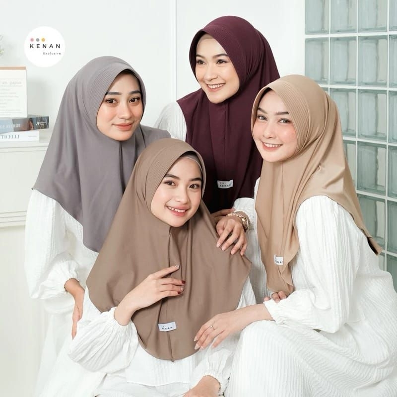 Jual KENAN HIJAB - Bergo Daily Kenan Hijab Instan Size M / Dzevada Jersey | Shopee Indonesia