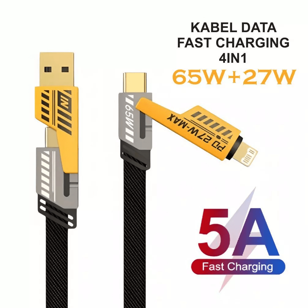 Jual Electron Kabel Data 4 in 1 Fast Charging HP Kabel Casan 4in1 Tipe ...