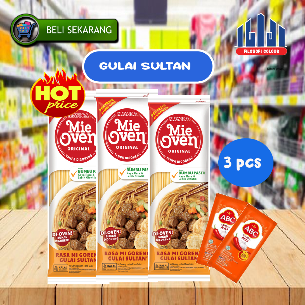 Jual Mie Oven Mi Instan Kuah Iga Sapi gulai sultan mie goreng bawang ...