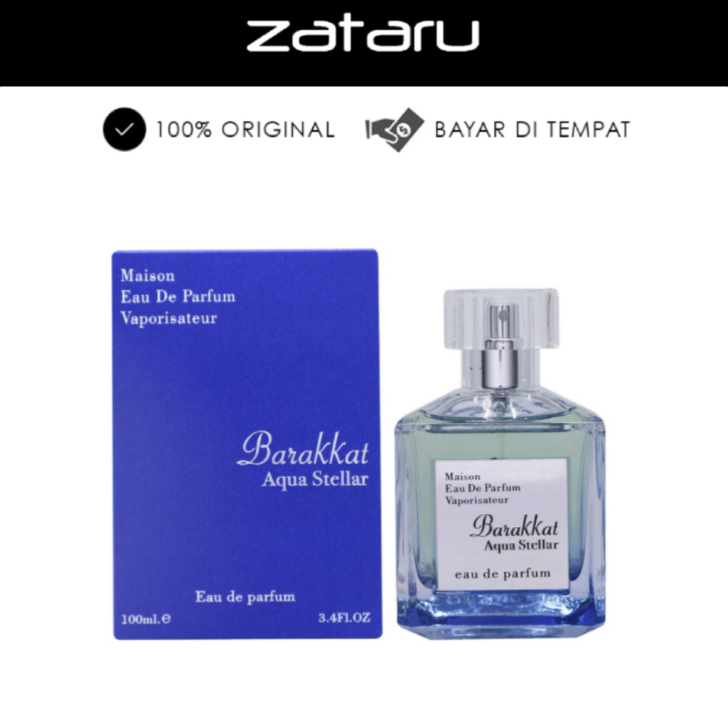 Jual Fragrance World Barrakat Aqua Stellar Unisex EDP - 100 ML | Shopee ...
