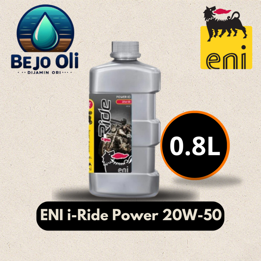 Jual OLI AGIP ENI i-Ride Moto 4T Power ID 20W-50 Oli Motor 4T – 800 ML ...
