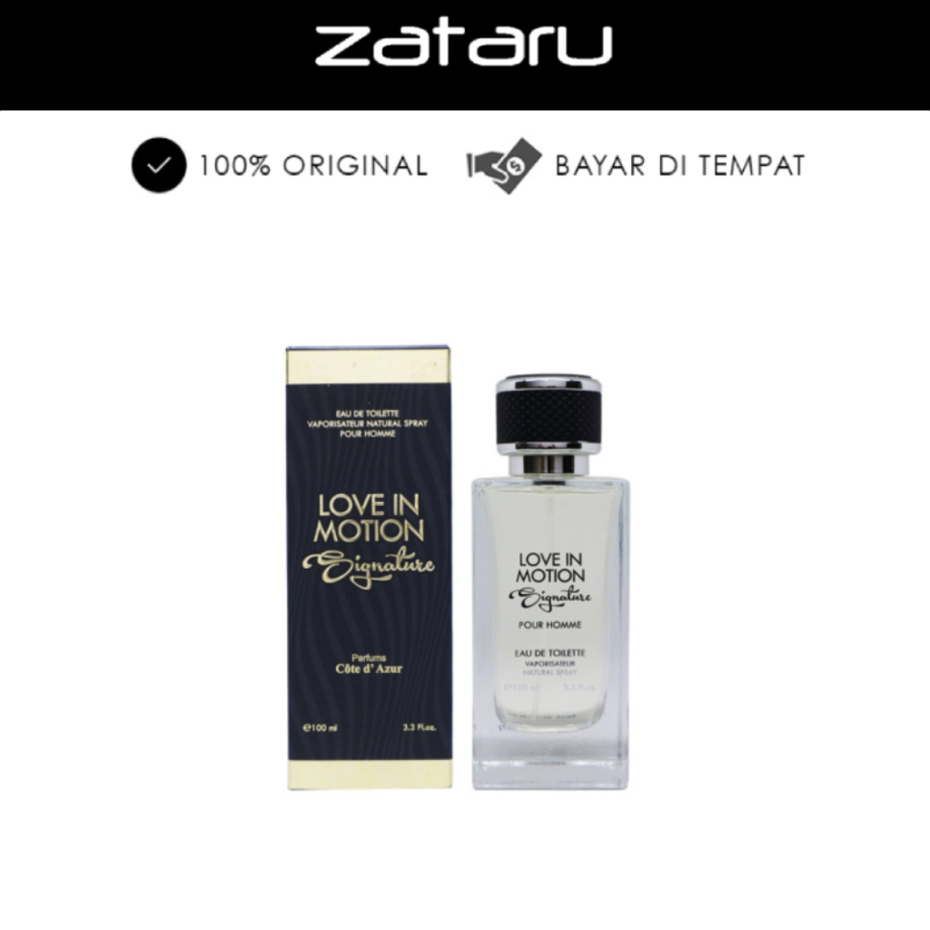 Jual Cote d' Azur Love in Motion Signature Man EDT - 100 ML | Shopee ...
