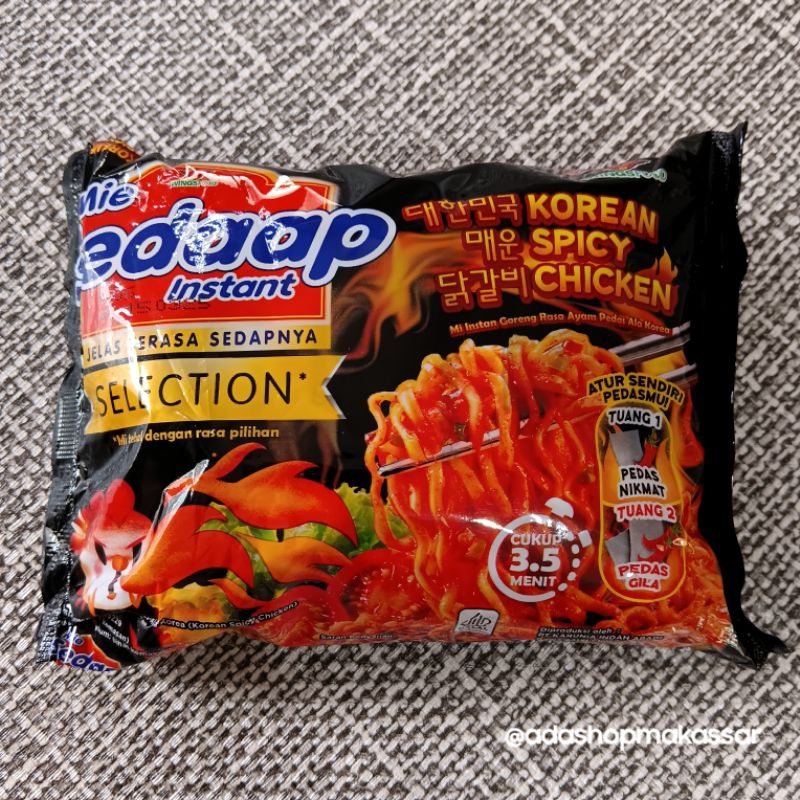 Jual Mie Sedaap Selection Korean Spicy Chicken / Singapore / Soup ...