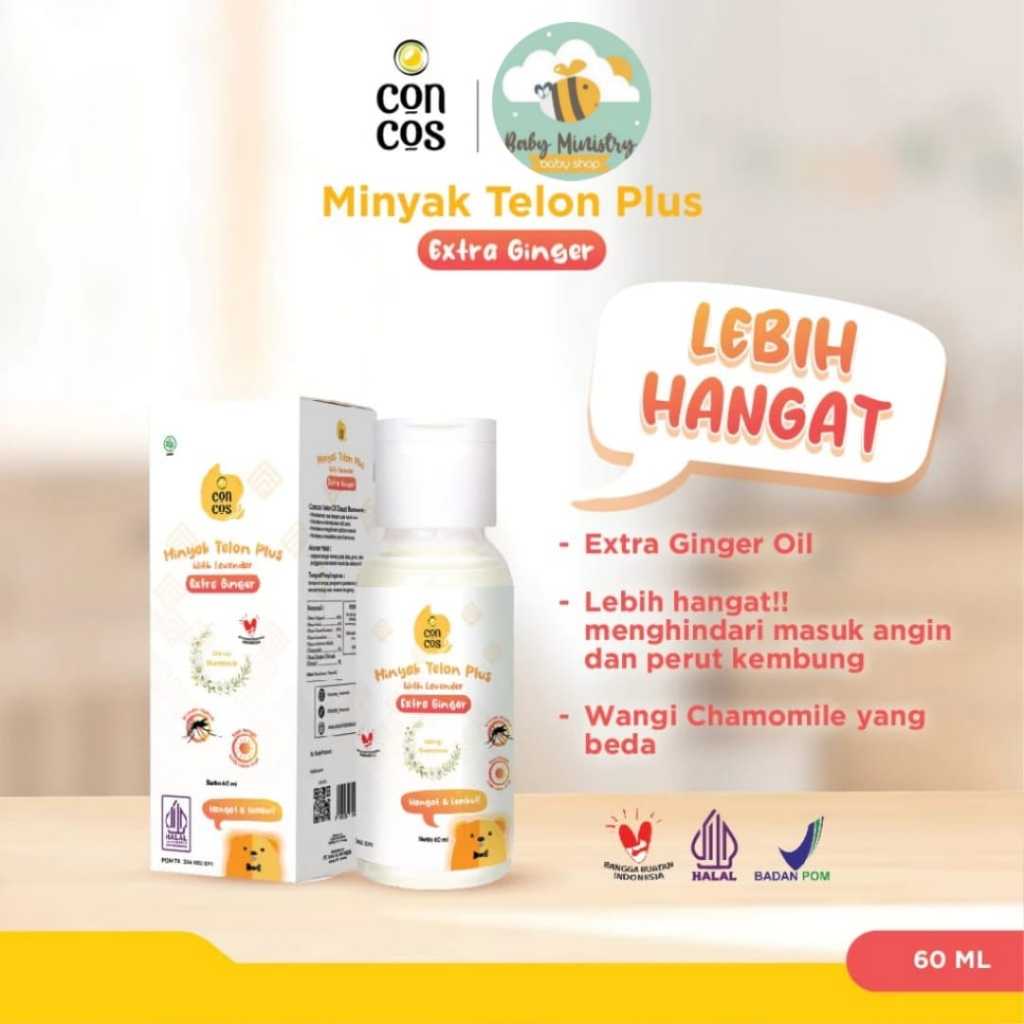 Jual CONCOS Minyak Telon Plus With Lavender / Plus Extra Ginge 60ml 100ml / Telon Bayi Anak Anti ...