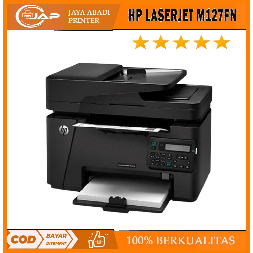 Jual PRINTER HP LASERJET PRO MFP M127FN BISA PRINT SCAN COPY DAN FAX ...