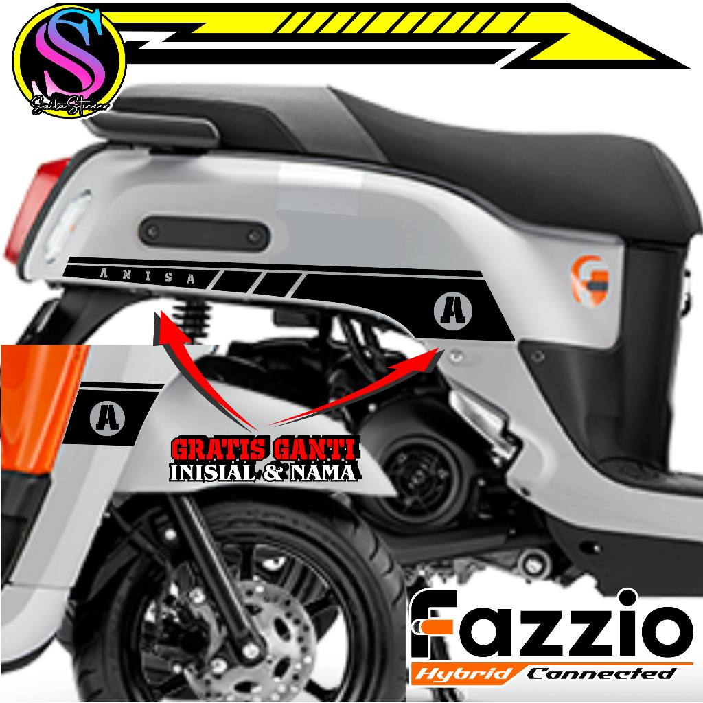 Jual 408/STICKER CUTTING/STIKER LOGO/STIKER LIS FAZZIO/STRIPING FAZZIO ...