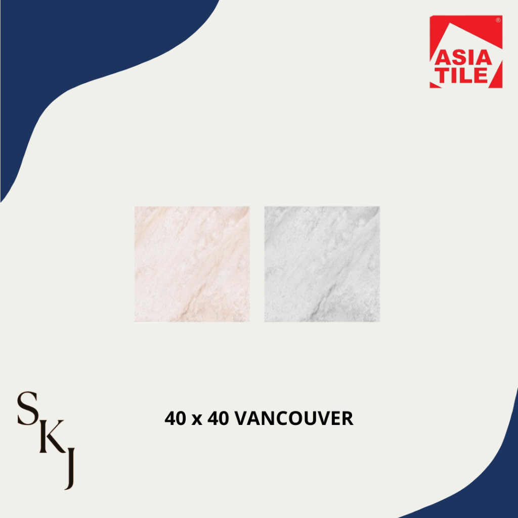 Jual Keramik ASIA TILE VANCOUVER CREAM / GREY 40x40 cm Kw 1 | Shopee ...