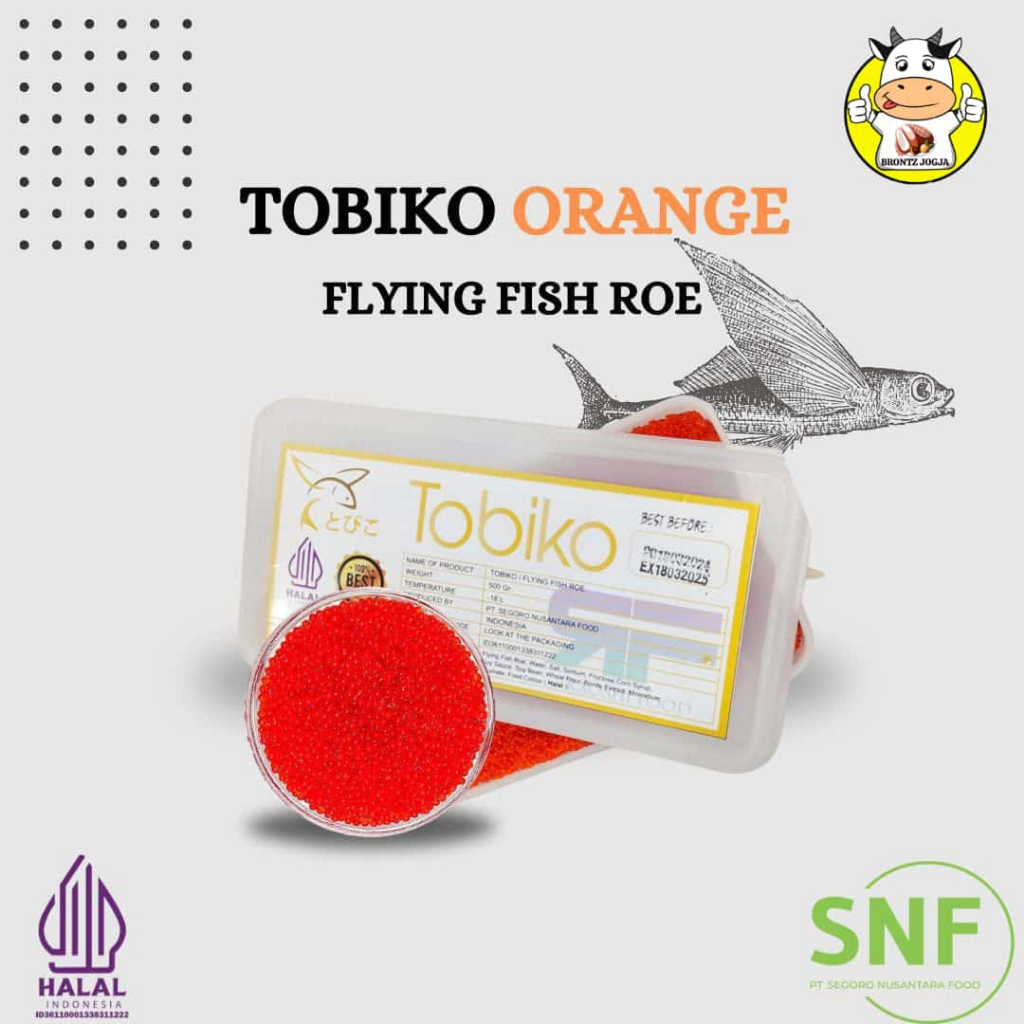 Jual TOBIKO TELUR IKAN TERBANG FLYING FISH ROE TOPPING SUSHI HALAL ...