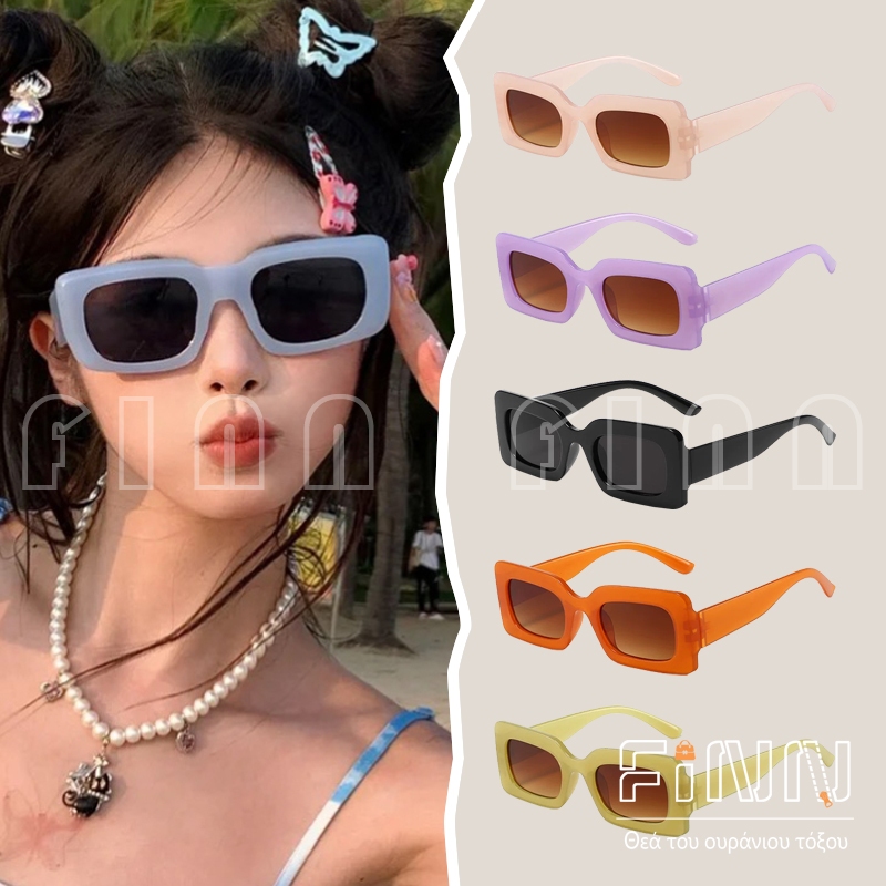 Jual Finn - Kacamata Hitam Fashion Kacamata Frame Kotak Persegi Unisex ...