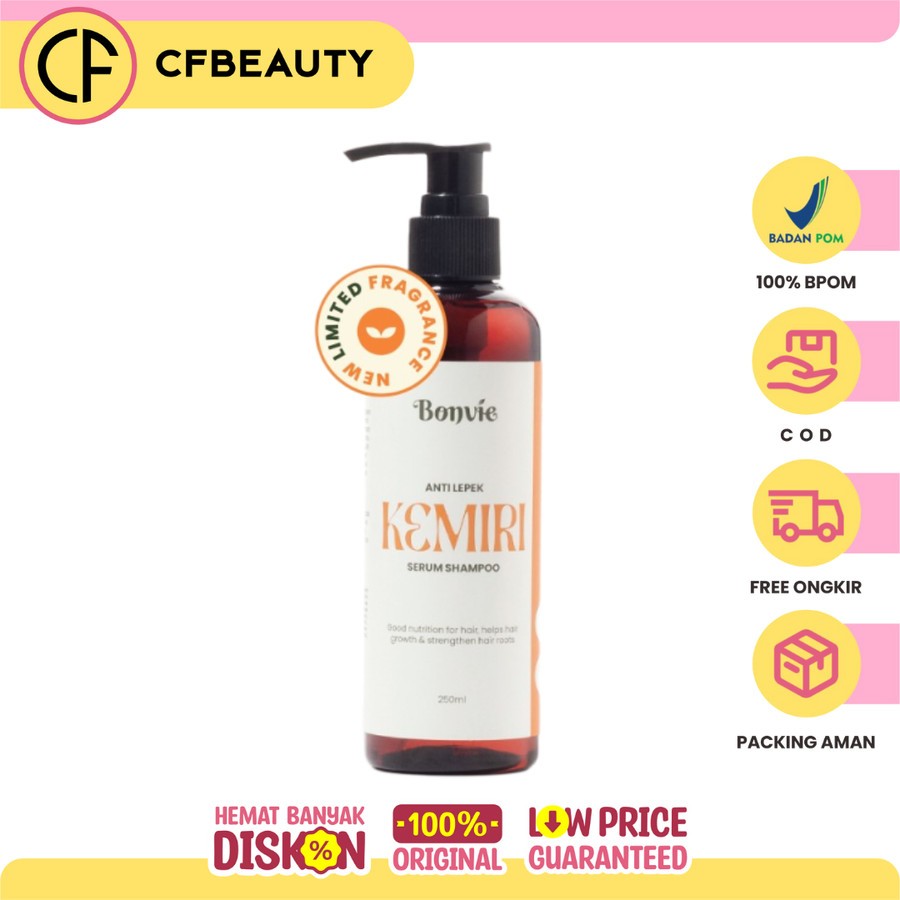 Jual Bonvie Serum Shampoo Anti Lepek Kemiri 250ml - Original | Shopee ...