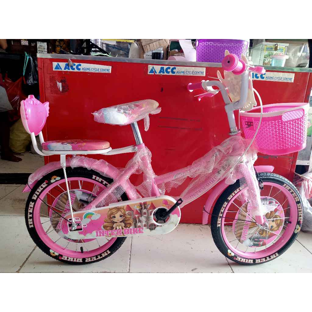 Jual Sepeda Anaka Perempuan Mini Keranjang Uk 16/18 Inchi Merk ...
