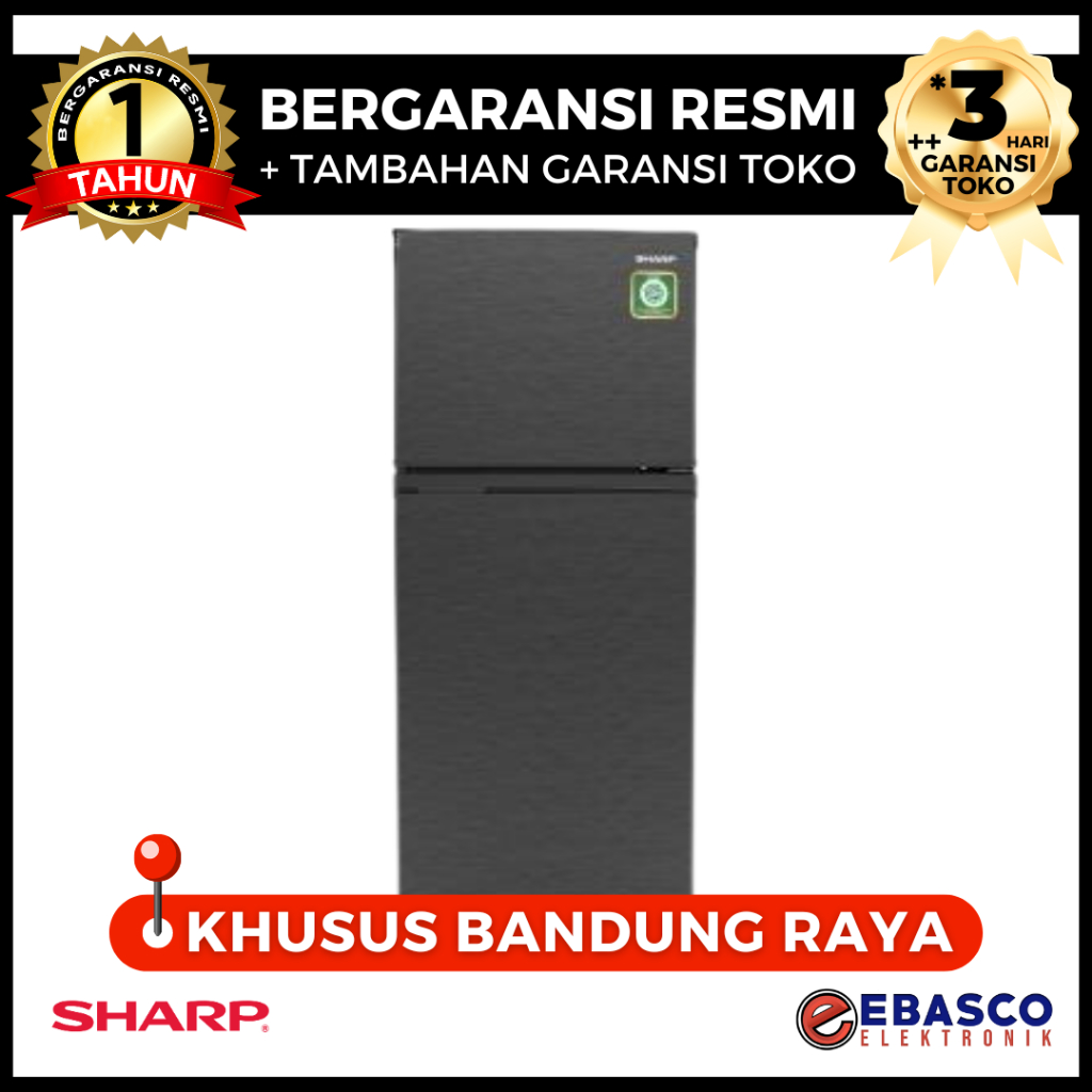 Jual SHARP SJ 195 MN HS KULKAS 2 PINTU Kapasitas 152 Liter Mega Freezer ...
