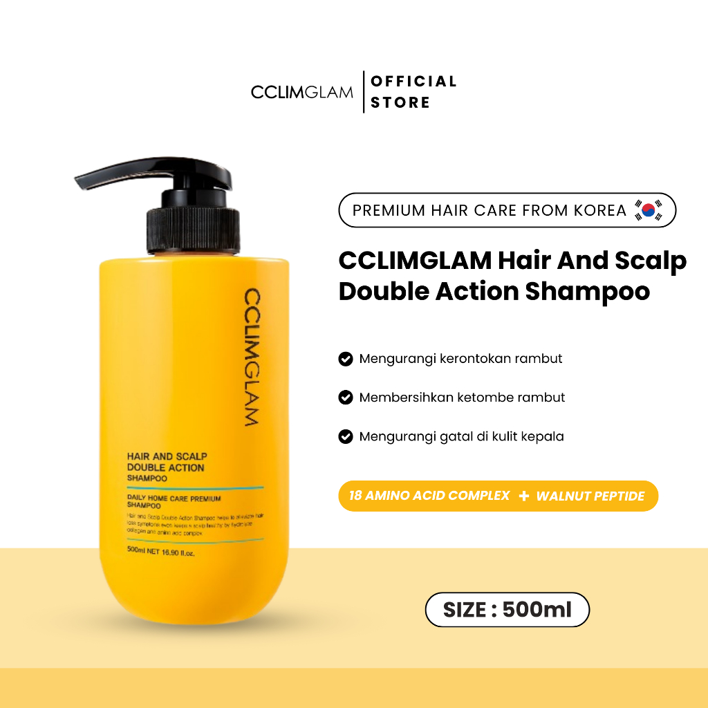 Jual CCLIMGLAM - Hair And Scalp Double Action Shampoo | Shopee Indonesia